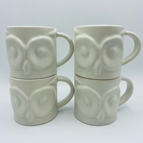 Pottery Barn | Kitchen | Pottery Barn Owl Mugs Stoneware Coffeetea ...